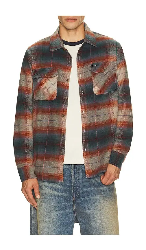 Brixton Bowery Flannel Shirt In . Also