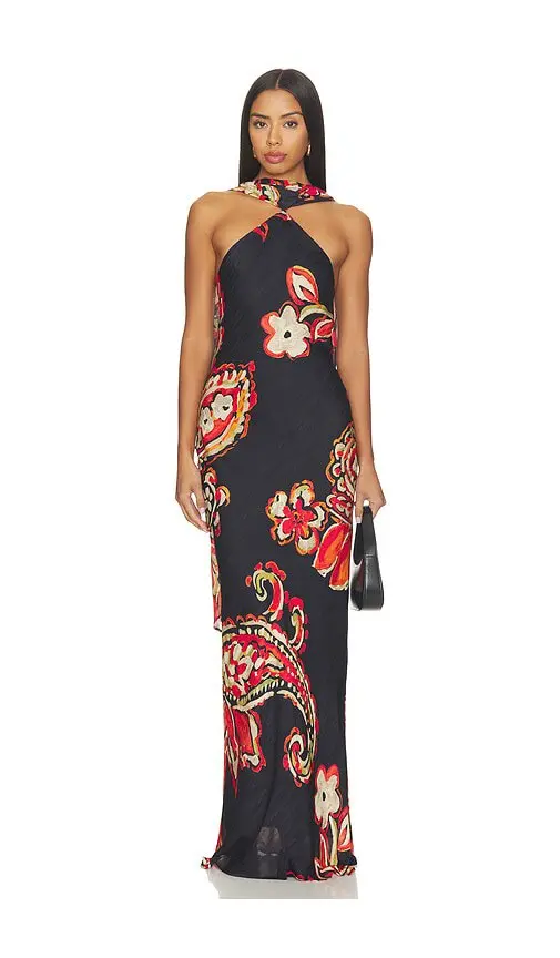 Amanda Uprichard Ashton Maxi Dress In . Also - Black