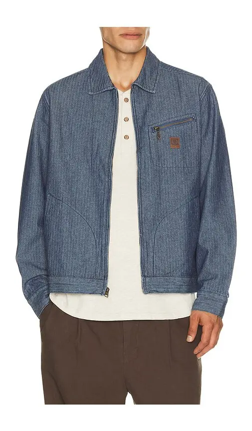 Brixton Mechanic Garage Zip Jacket In . Also