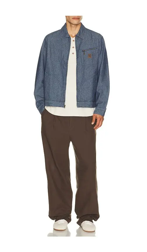 Brixton Mechanic Garage Zip Jacket In . Also