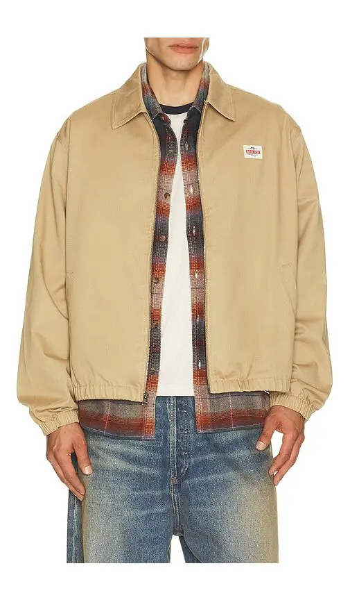 Brixton Trademark Lightweight Garage Zip Jacket In . Also