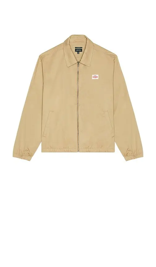 Brixton Trademark Lightweight Garage Zip Jacket In . Also
