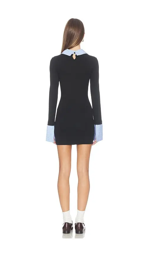 ALL THE WAYS Josie Collared Mini Dress In . Also
