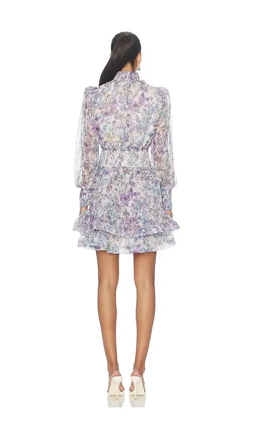 ELLIATT Rosaria Long Sleeves With High Neck Mini Dress In . Also - Multi