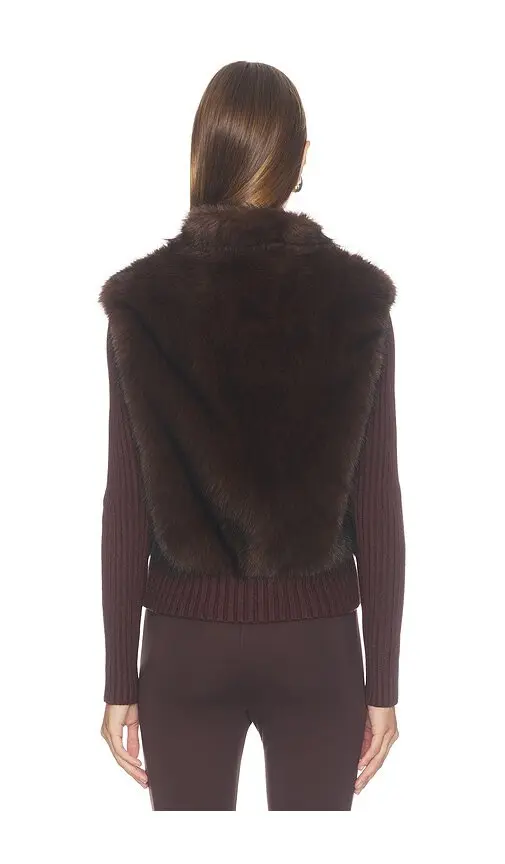 Source Unknown Meti Eco Fur Zip Cardigan In . Also