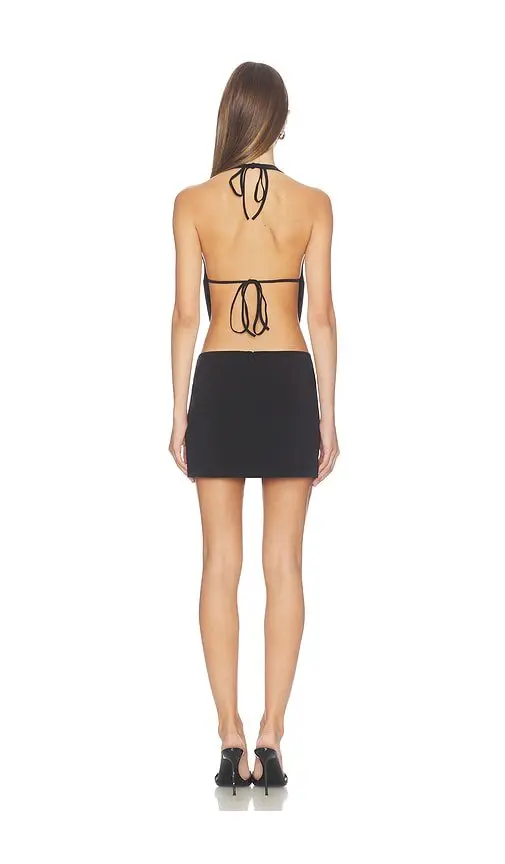 SIDERA Lyra Cowl Neck Mini Dress In . Also