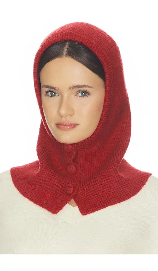 FAVORITE DAUGHTER The Button Balaclava - Red