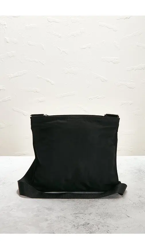 FWRD RENEW Prada Tessuto Flat Messenger Bag