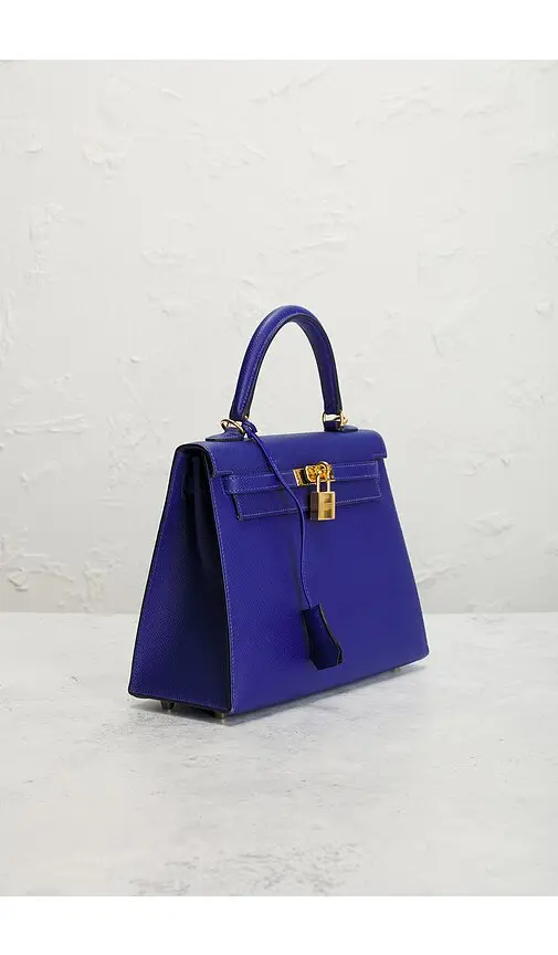 FWRD RENEW Hermes Epsom Kelly 25 Sellier Handbag