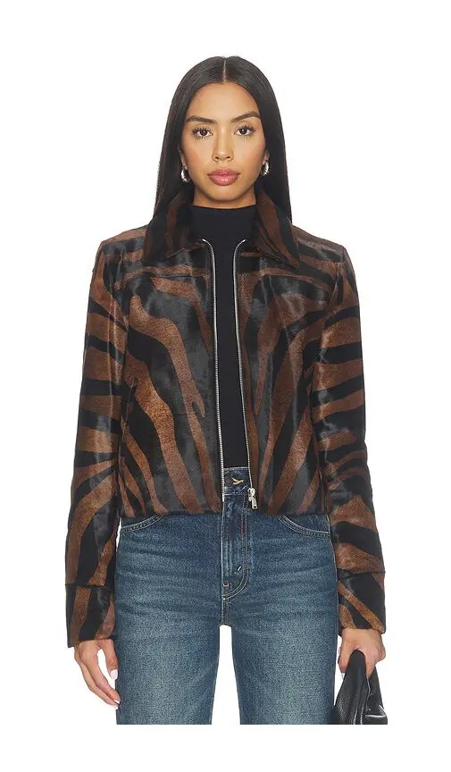 Simkhai Daria Jacket In . Also - Brown