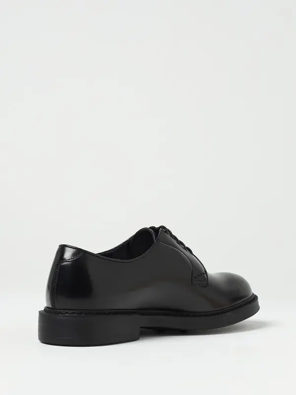 DOUCAL'S Wine-ed Brushed Calfskin Derby Shoes With Rubber Sole