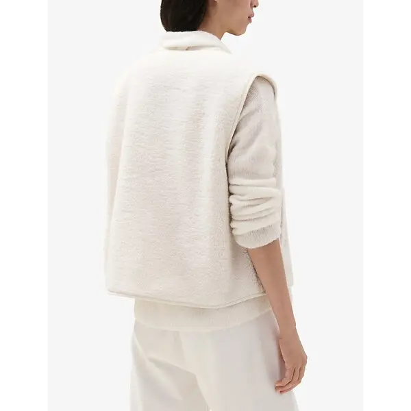 THE WHITE COMPANY Round-neck Relaxed-fit Borg Gilet
