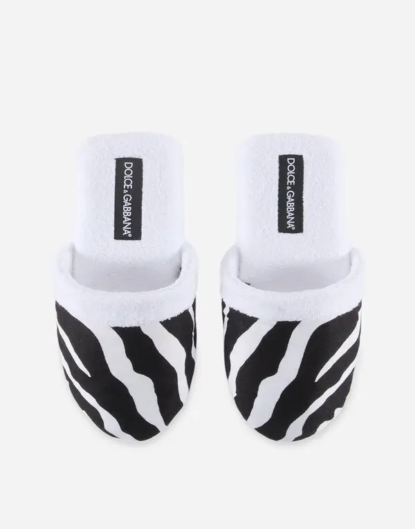 Dolce & Gabbana Cotton Terry Slippers Cotton Slippers
