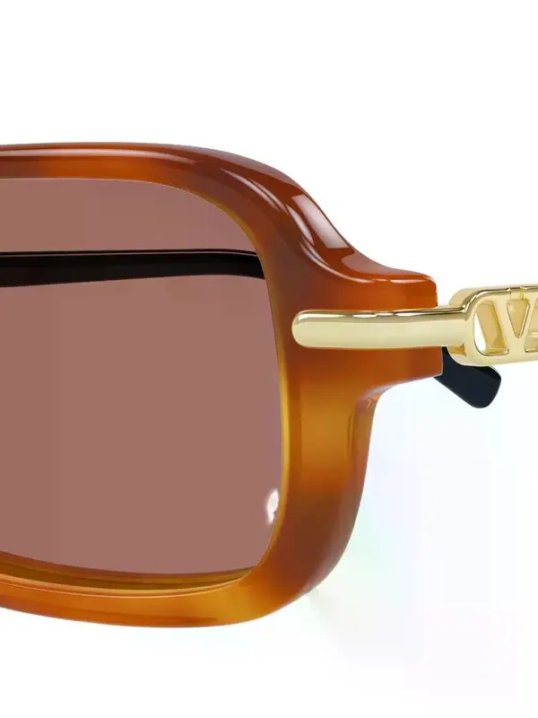 Valentino Garavani Vlogo Rectangle-frame Sunglasses