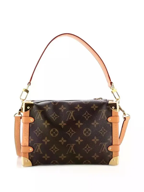 LOUIS VUITTON Side Trunk Handbag Monogram Canvas Mm Satchel