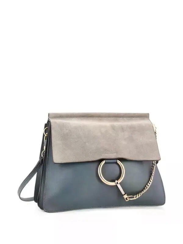 Chloé Faye Leather And Suede Medium Shoulder Bag