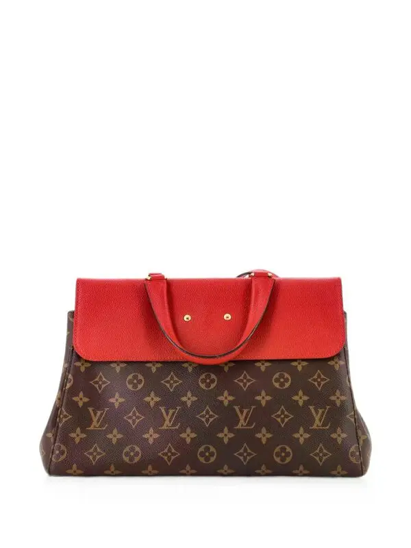 LOUIS VUITTON Venus Handbag Monogram Canvas And Leather Satchel - Red