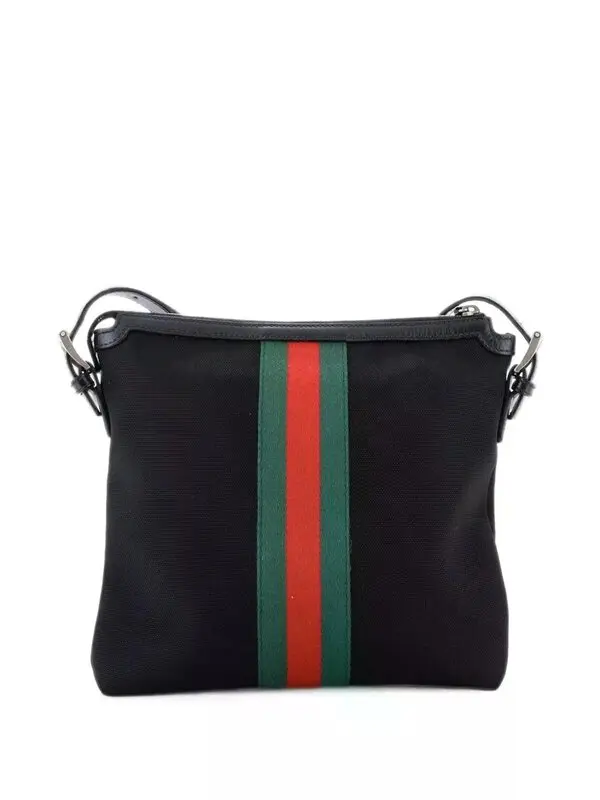 Gucci Web Messenger Bag Techno Canvas Small Crossbody Bag