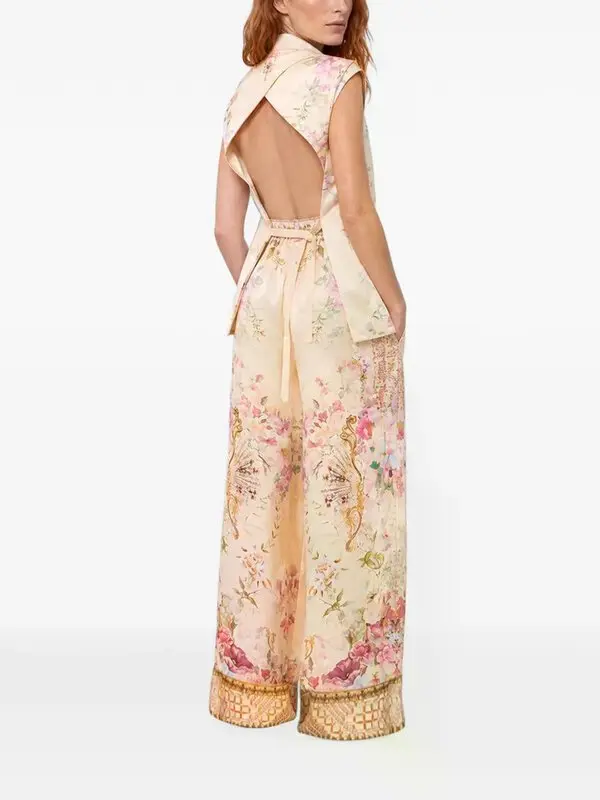 Camilla Adorned In Aranjuez Floral-print Trousers