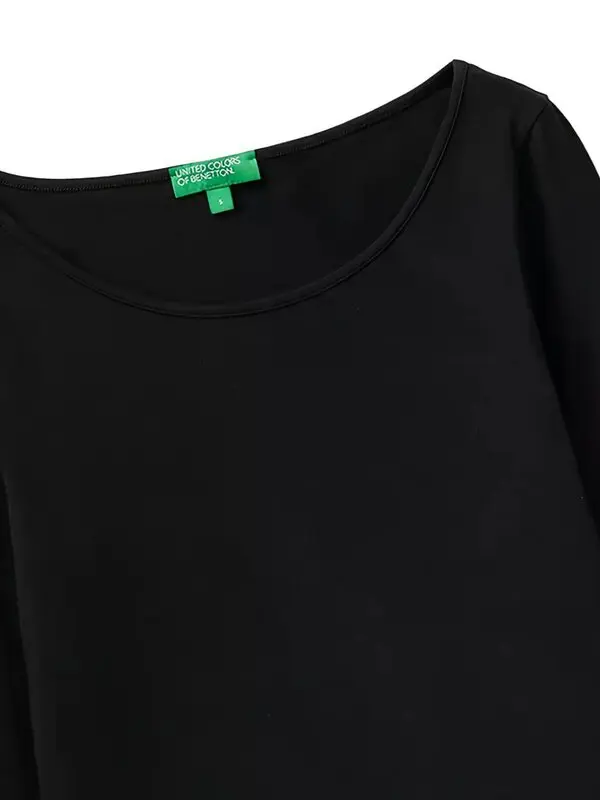 BENETTON Long-sleeve Scoop-neck T-shirt - Black