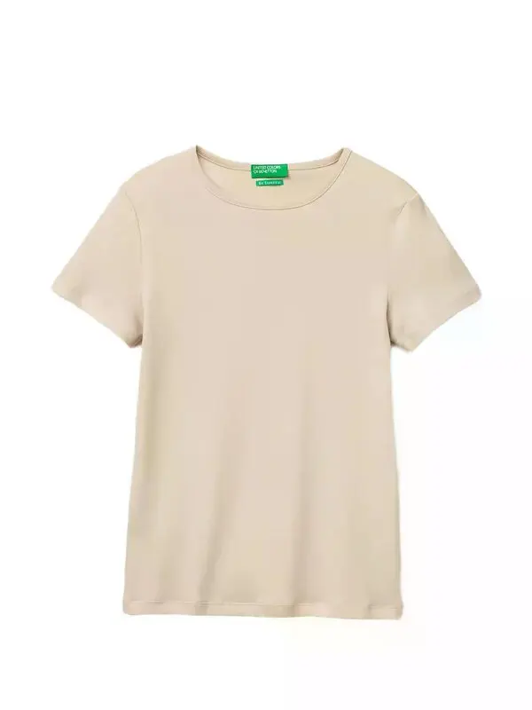 BENETTON Slim-fit Short-sleeve T-shirt - Neutrals