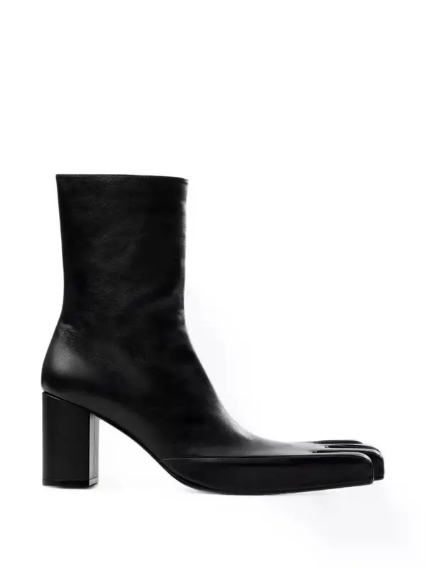 AVAVAV Four-toe Leather Ankle Boots
