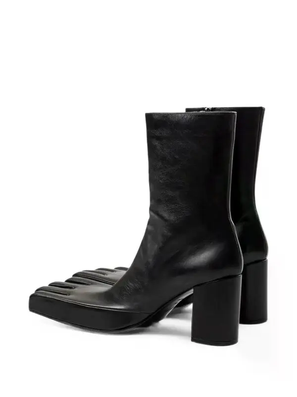 AVAVAV Four-toe Leather Ankle Boots