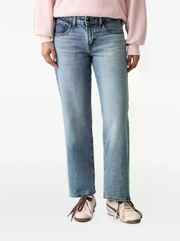 LEVI'S Mid-wash Straight-leg Jeans