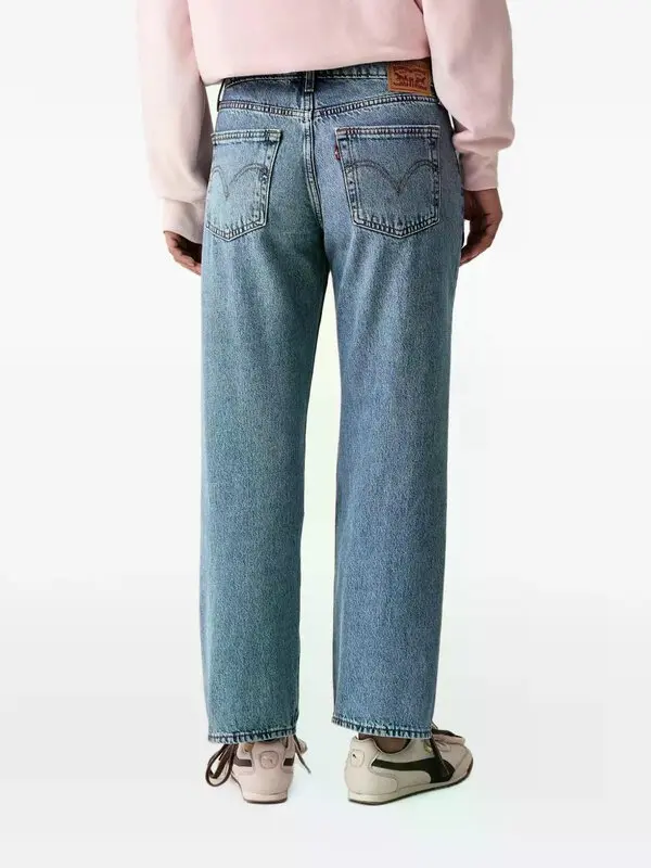 LEVI'S Mid-wash Straight-leg Jeans