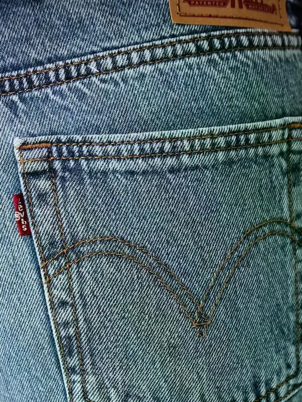LEVI'S Mid-wash Straight-leg Jeans