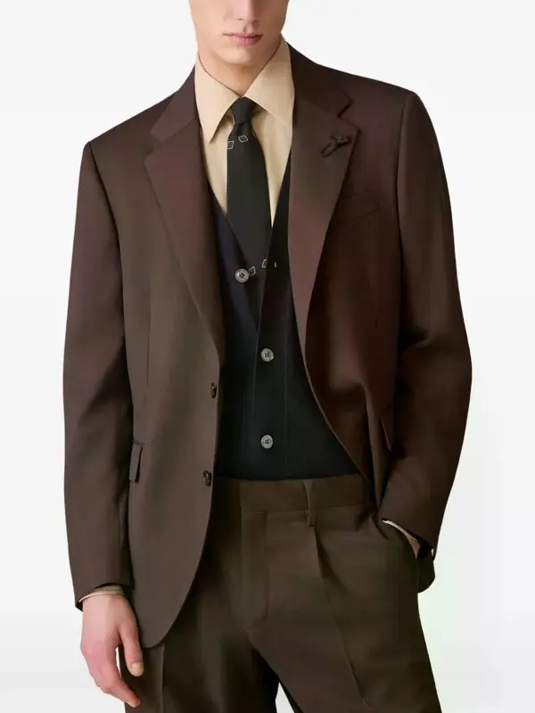 LARDINI Single-breasted Wool Blazer
