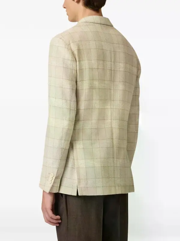 LARDINI Glen-check Bouclé Blazer