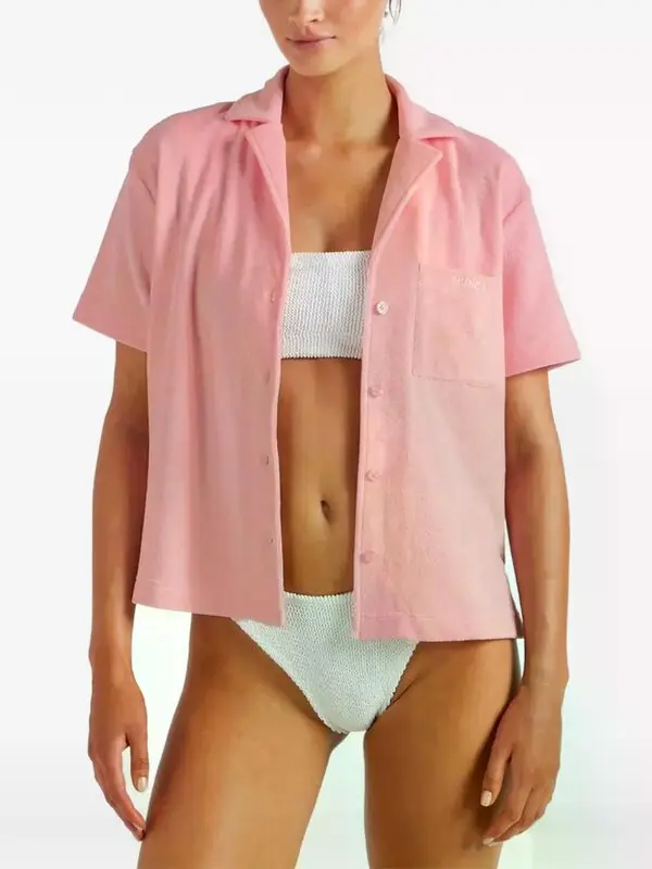 Hunza G Cuban Short-sleeve Shirt - Pink