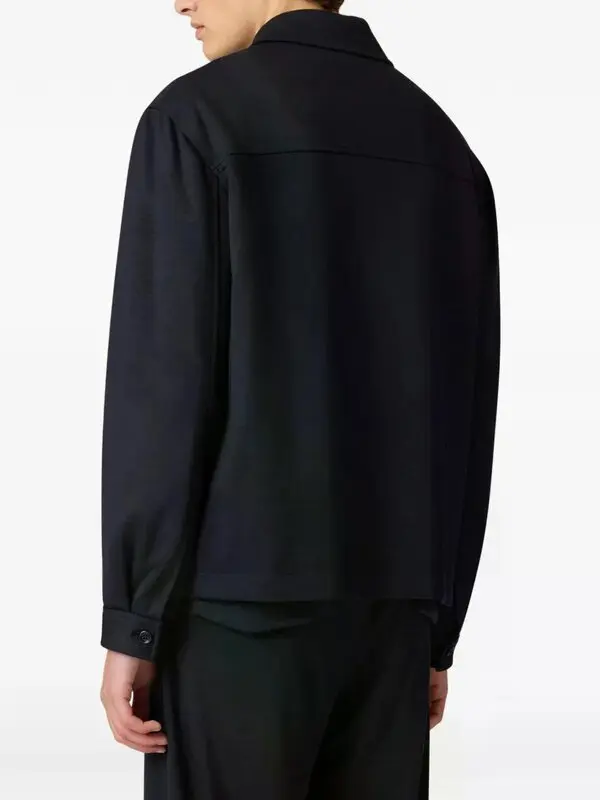 LARDINI Easy Wear Padded Shirt Jacket
