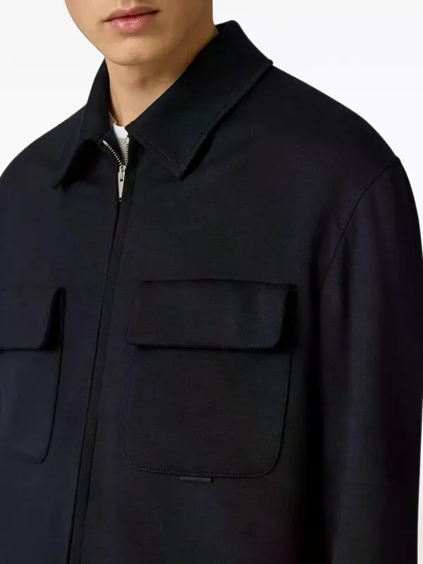 LARDINI Easy Wear Padded Shirt Jacket