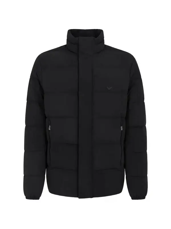 Emporio Armani Quilted Logo-patch Jacket