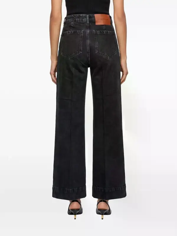 Victoria Beckham Patch-pocket Wide-leg Jeans