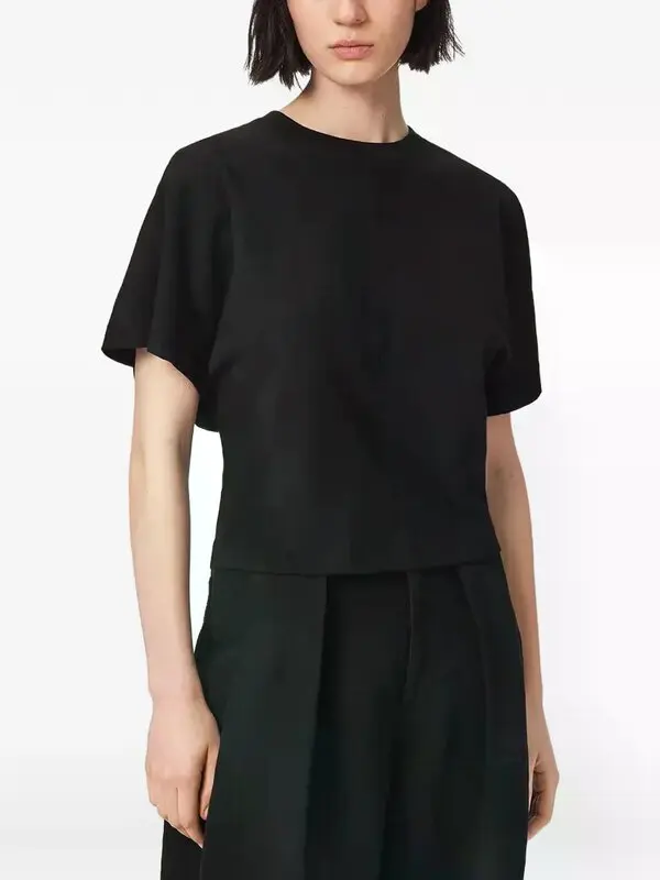 ALLSAINTS Gathered-back T-shirt - Black