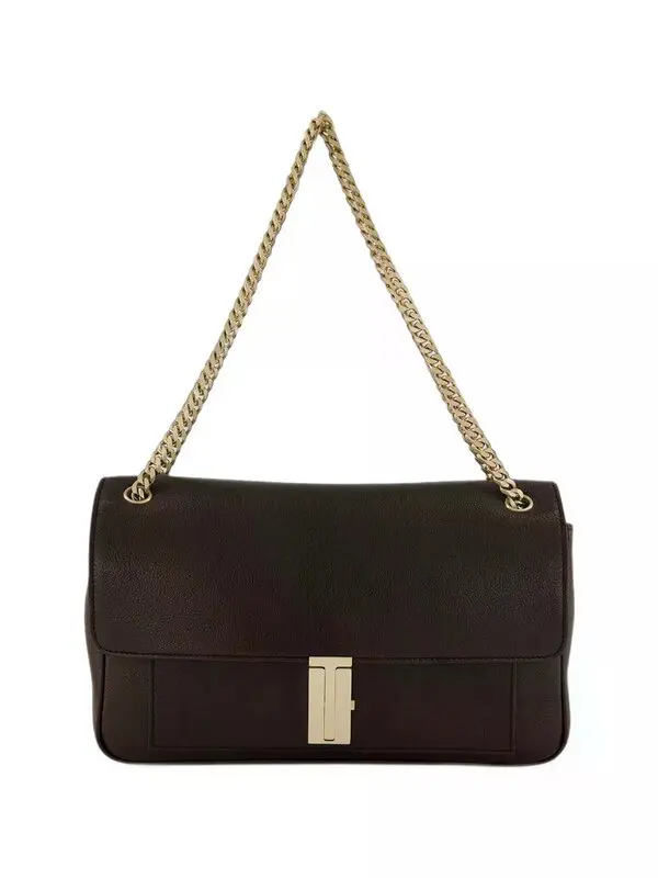 TOM FORD Mia Grained-leather Shoulder Bag - Brown