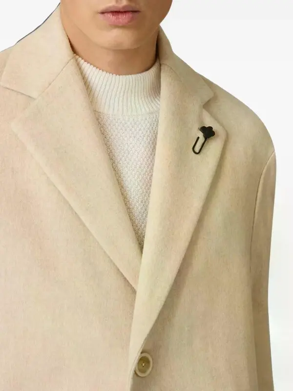 LARDINI Single-breasted Wool Coat