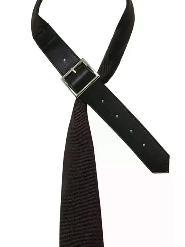 Noir Kei Ninomiya Woven Strap-closure Tie