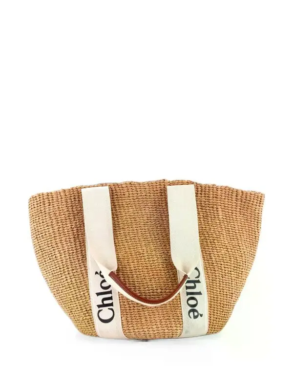 Chloé X Mifuko Woody Tote Raffia Large Bucket Bag