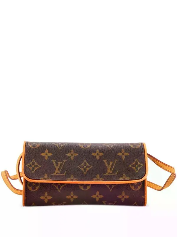 LOUIS VUITTON Twin Handbag Monogram Canvas Pm Crossbody Bag
