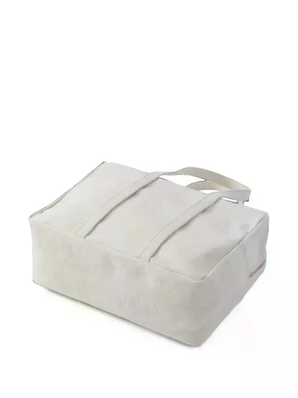 AMIACALVA Washed Canvas Boston Small Tote Bag