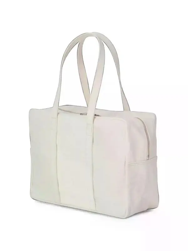 AMIACALVA Washed Canvas Boston Small Tote Bag
