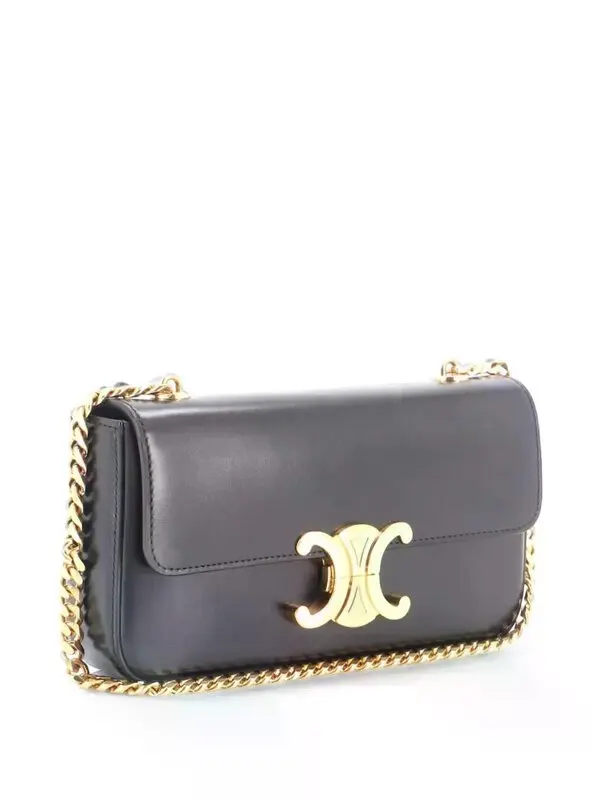 Celine Triomphe Chain Leather Small Shoulder Bag