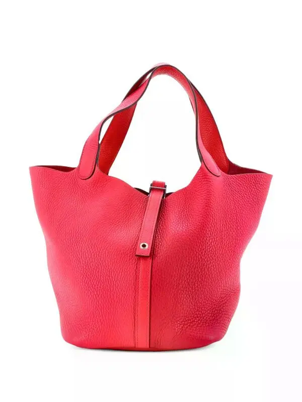 Hermès Picotin Lock Bag Tricolor Clemence Mm Tote Bag - Pink