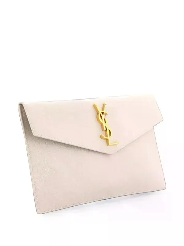 Saint Laurent Uptown Pouch Leather Clutch Bag