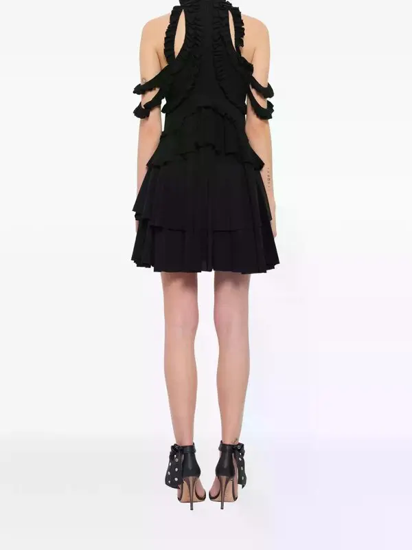 Alexander McQueen Ruffled Tiered Mini Dress