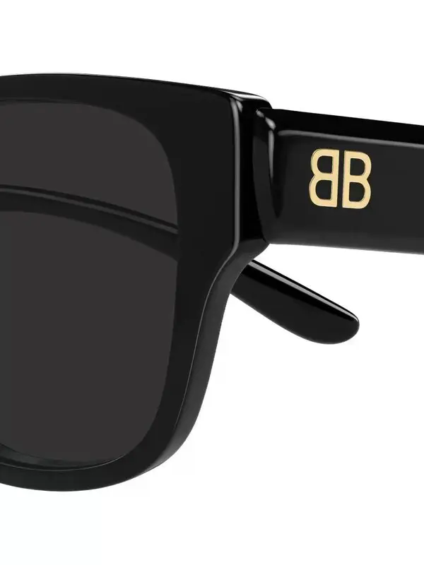 Balenciaga Nova Bb Logo Sunglasses - Black